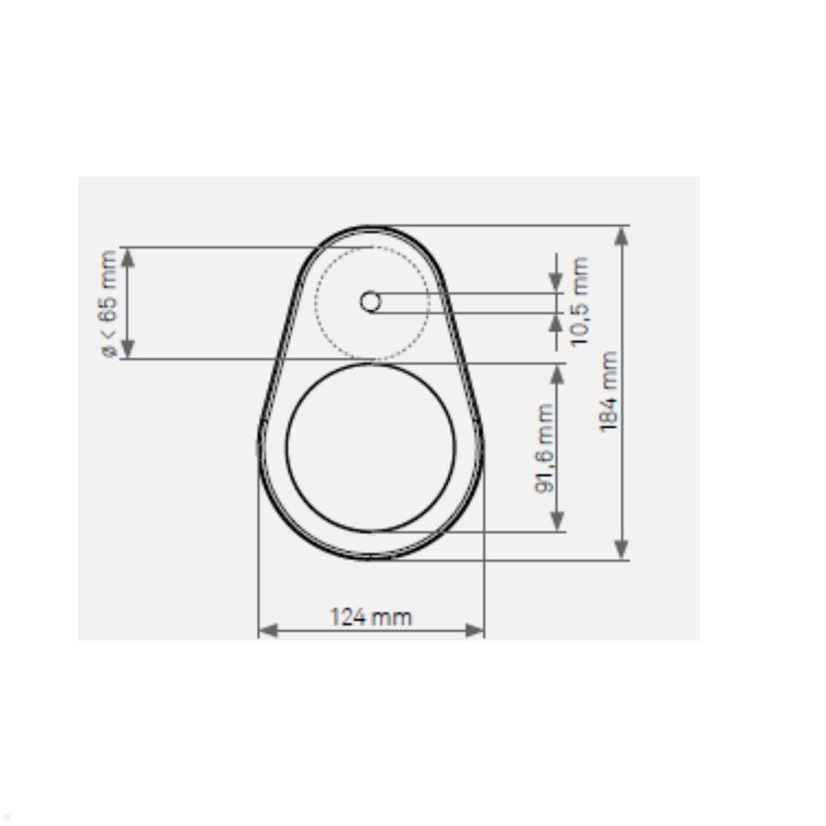 Verbindungsmodul für Circle80 / Monitorarm, EVOline - schwarz