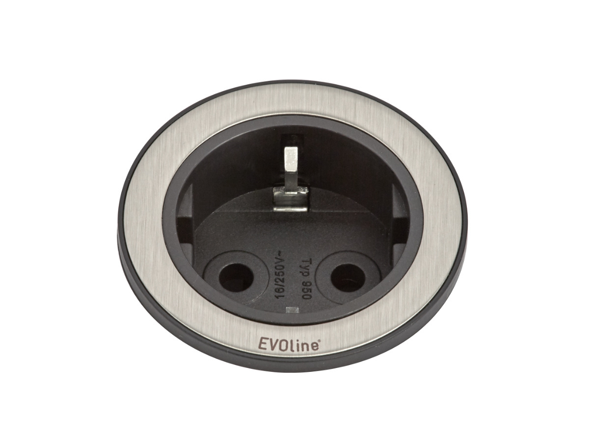 EVOline – Einbausteckdose, Tischanschlussfeld, USB A/C | BTS Business Trading Shops GmbH