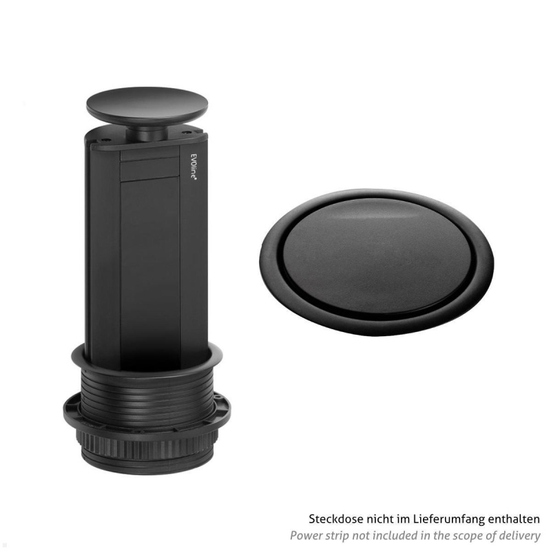 EVOline – Einbausteckdose, Tischanschlussfeld, USB A/C | BTS Business Trading Shops GmbH
