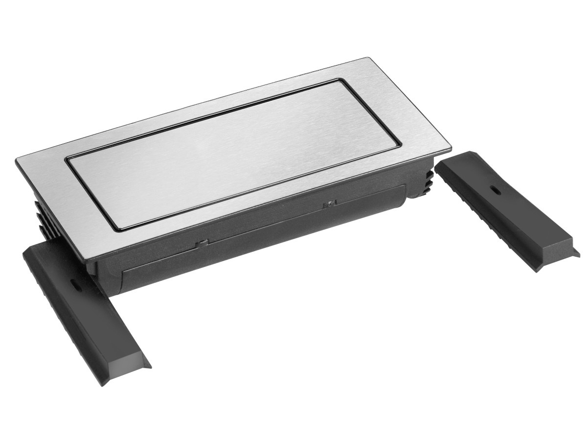 EVOLine BackFlip 2-fach Steckdose Küche mit USB-Charger